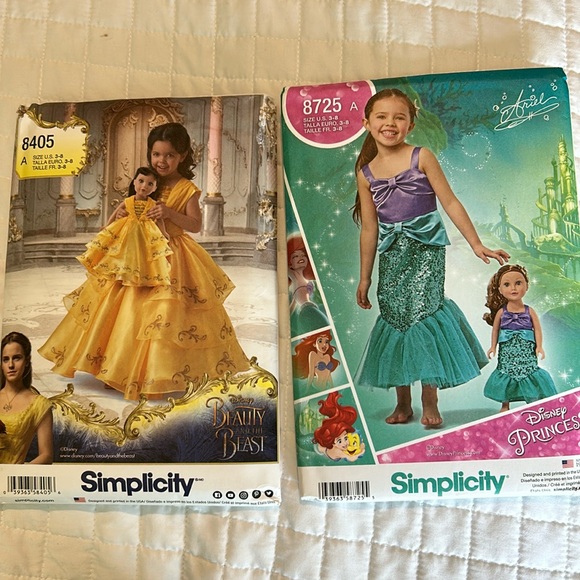 Simplicity | Costumes | Disney Princess Sewing Patterns Ariel And Belle ...